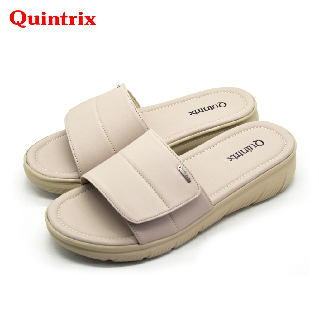 Jual Quintrix NQ 579 Sandal Wedges Slip On Wanita 4cm | Shopee Indonesia