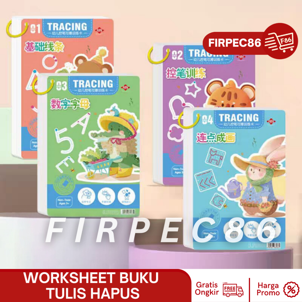 Jual Buku Aktivitas Anak Worksheet Tracing Book Belajar Menulis Huruf ...