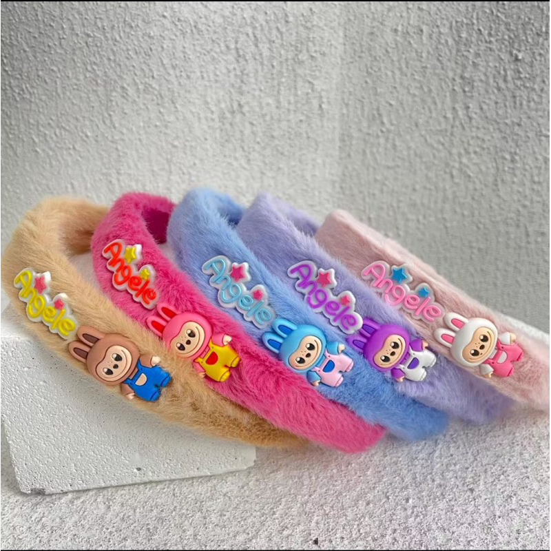 Jual (VALEN ACC)BANDO LABUBU ANGELA MONSTER BULU LEMBUT BANDANA ...