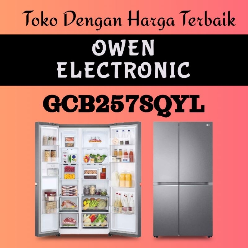 Jual LG KULKAS SIDE BY SIDE REFRIGERATOR GCB257SQYL | Shopee Indonesia