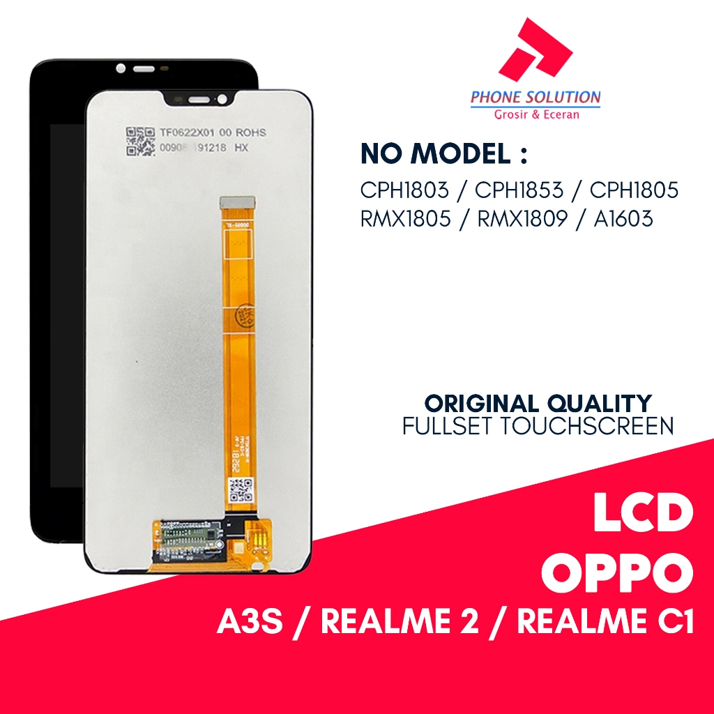 Jual LCD Oppo A3S / LCD Realme 2 / LCD Realme C1 - Fullset Touchscreen Original - Garansi 1 ...