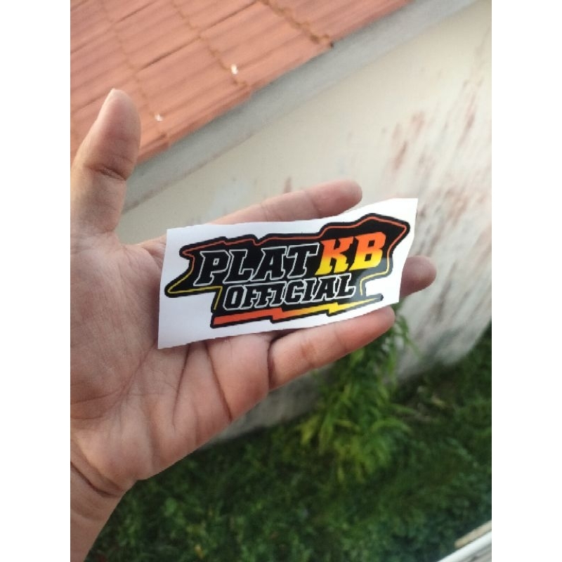 Jual Stiker Motor Stiker Plat Kb Official Sticker Motor Bahan Vinyl ...