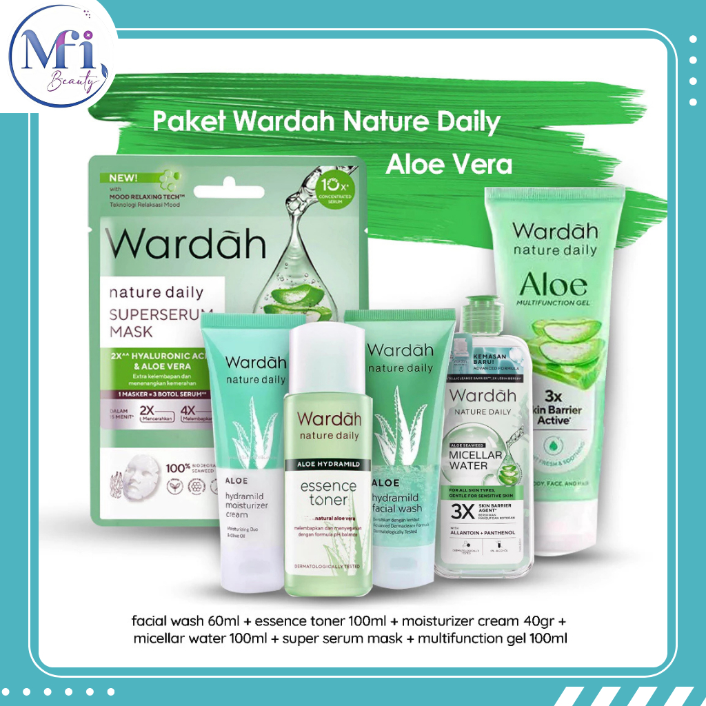 Jual MFI - Wardah Nature Daily Aloe Hydramild | Wardah Aloe All Series ...