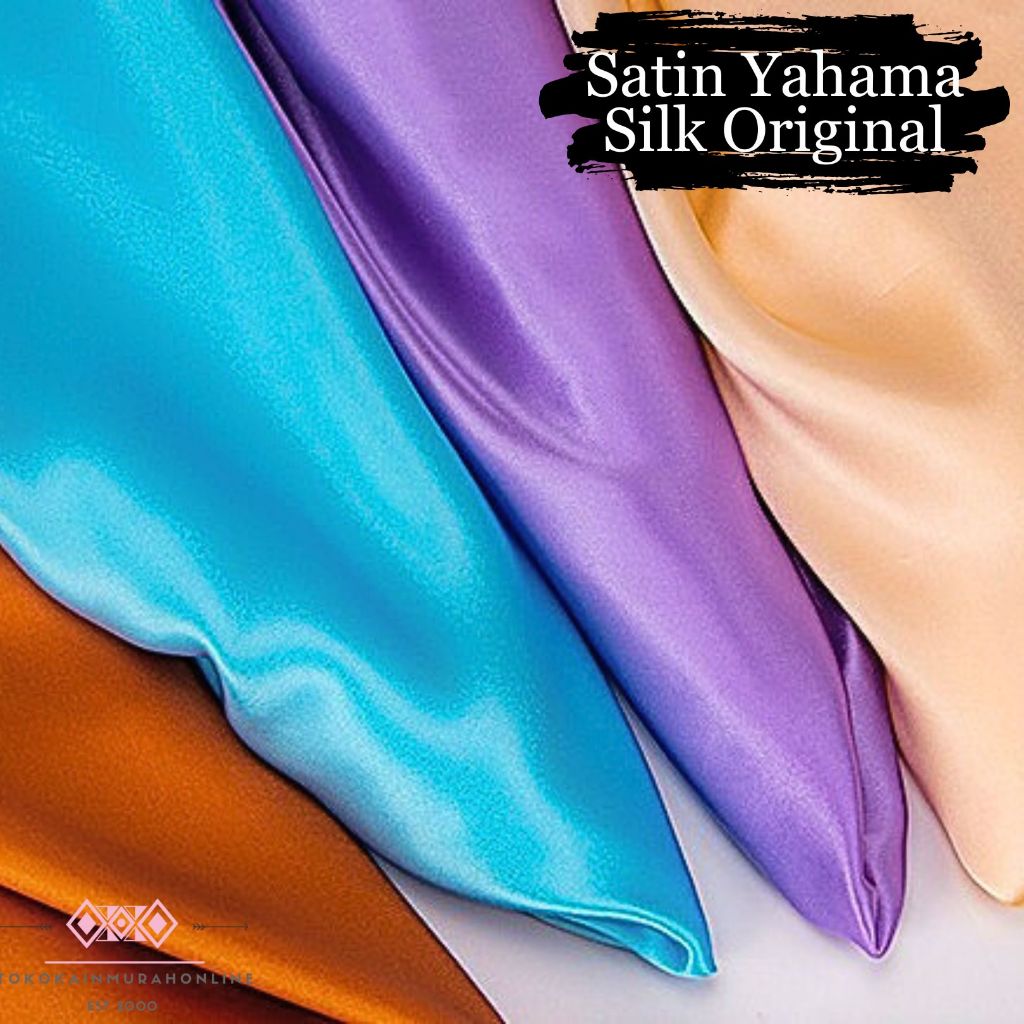 Jual Kain Satin Yamaha Silk Korea Original 100% Premium Pure Silk ...