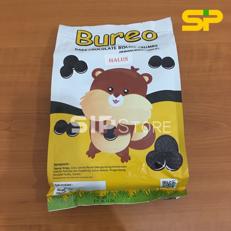 Jual BUREO DARK Crumbs Biscuit 1kg / Remahan Biskuit Coklat 1kg ...