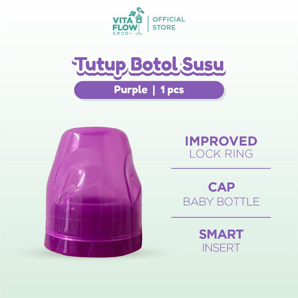 Jual Vitaflow Tutup Botol Susu Purple | Shopee Indonesia