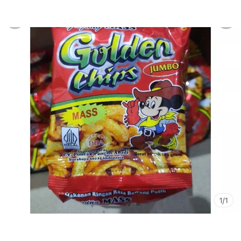Jual GOLDEN CHIPS / potato chips 10 pcs ( renteng) | Shopee Indonesia