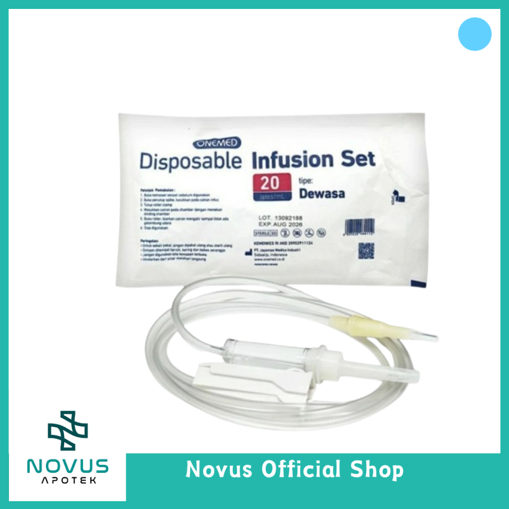 Jual ONEMED Infus Set Onemed Dewasa Selang Infus Dewasa Onemed Infusion ...