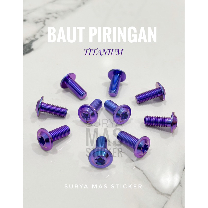 Jual baut titanium piringan disc cakram m8x25 motor | Shopee Indonesia