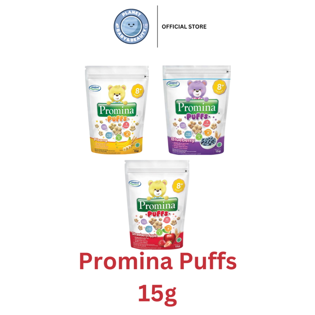Jual Promina Puffs 15g Rasa Blueberry, Strawberry Apple, dan Pisang ...