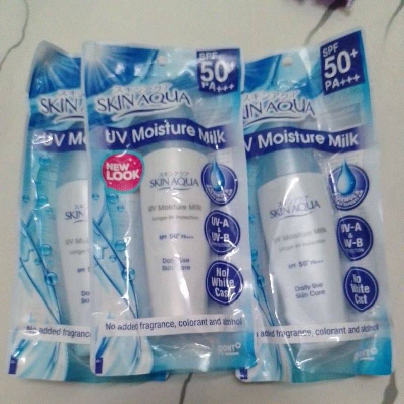 Jual Sunscreen Skin Aqua UV Moisture Milk Spf 50 pA+++ (biru) | Shopee ...