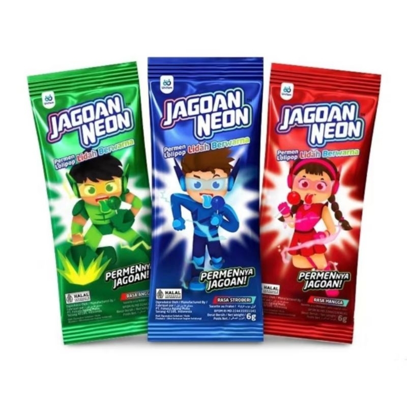 Jual Jagoan Neon Candy (1 renteng isi 12 pcs) | Shopee Indonesia
