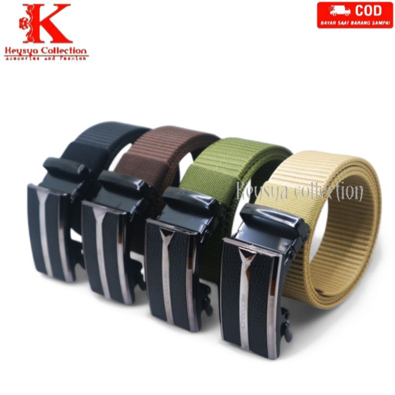 Jual GESPER PRIA RELL NYLON KEPALA BESI | Shopee Indonesia