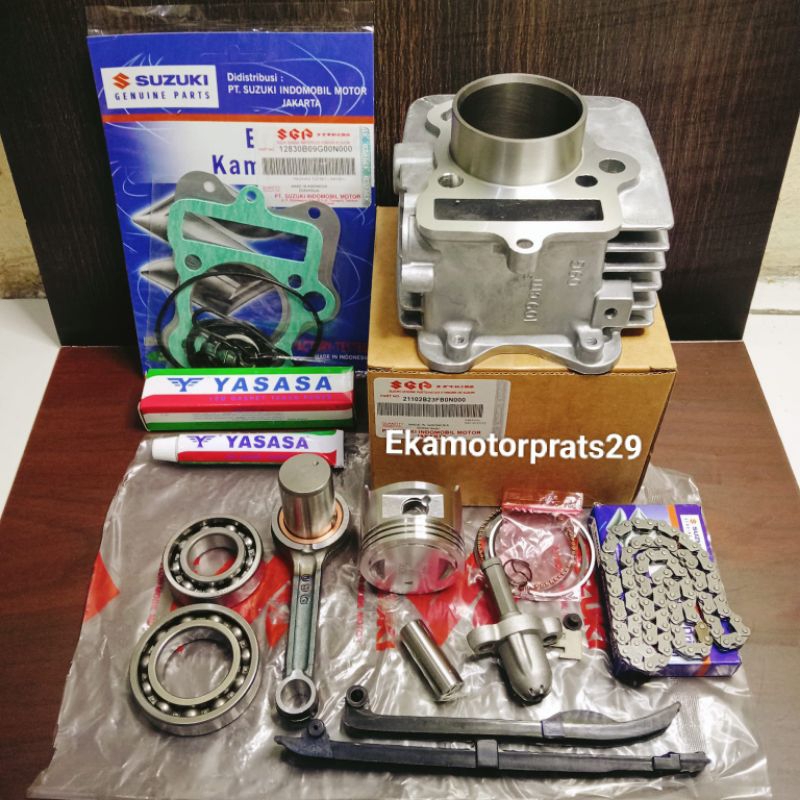 Jual Paket Blok Seher Cylinder Isi komplit 8 item Suzuki Smash 110 Old/Lama STD | Shopee Indonesia