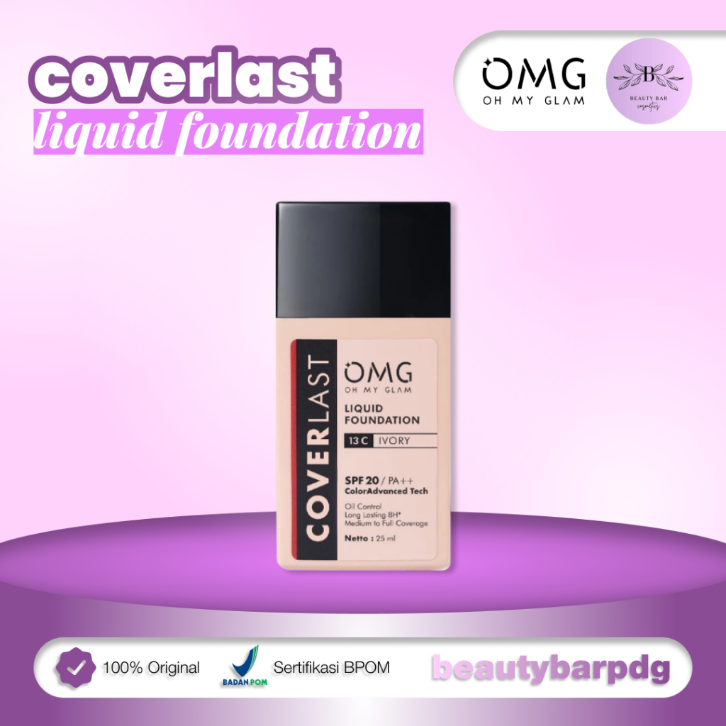Jual OMG Coverlast Liquid Foundation 25 ml | Shopee Indonesia