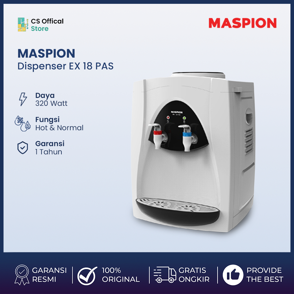 Jual MASPION Water Dispenser EX-18 PAS Hot & Normal Water | Shopee ...