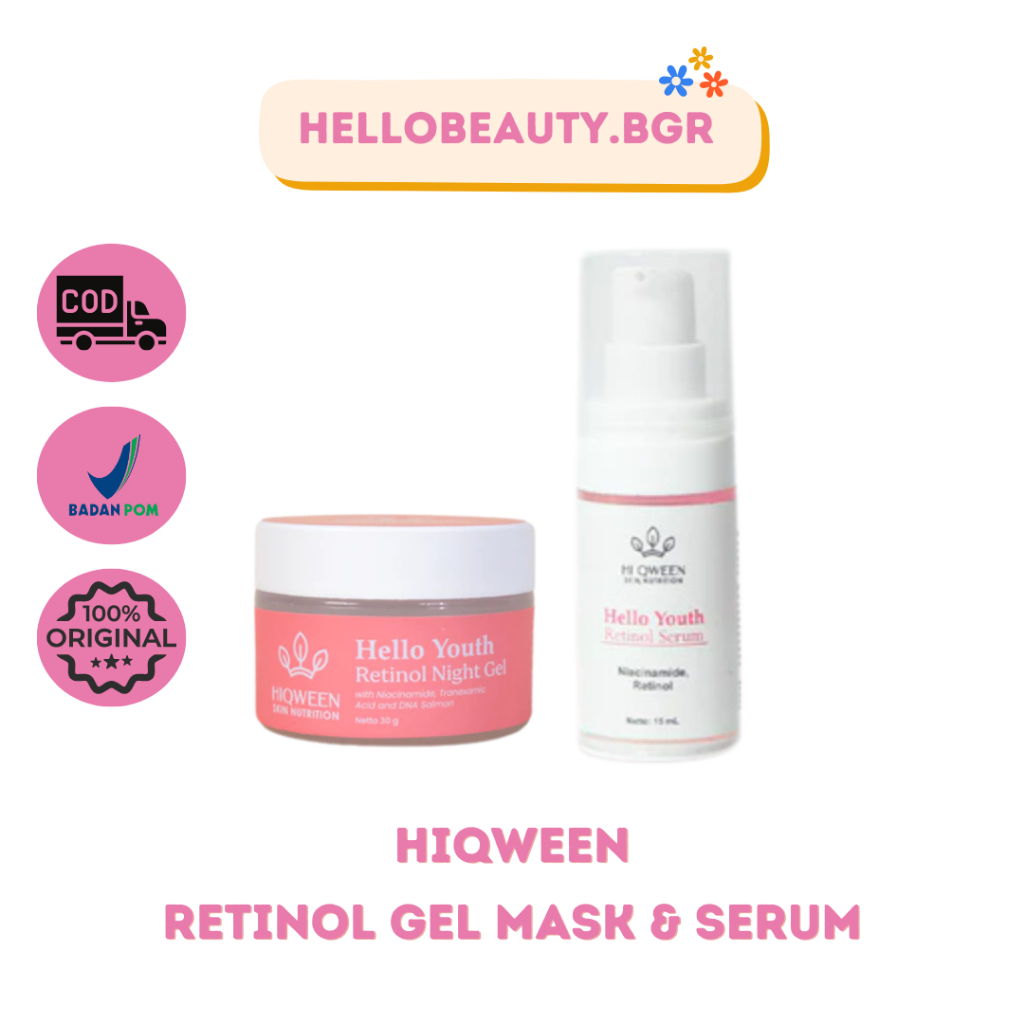 Jual Hiqween Hello Youth Retinol Gel Mask | Retinol Serum | Shopee ...