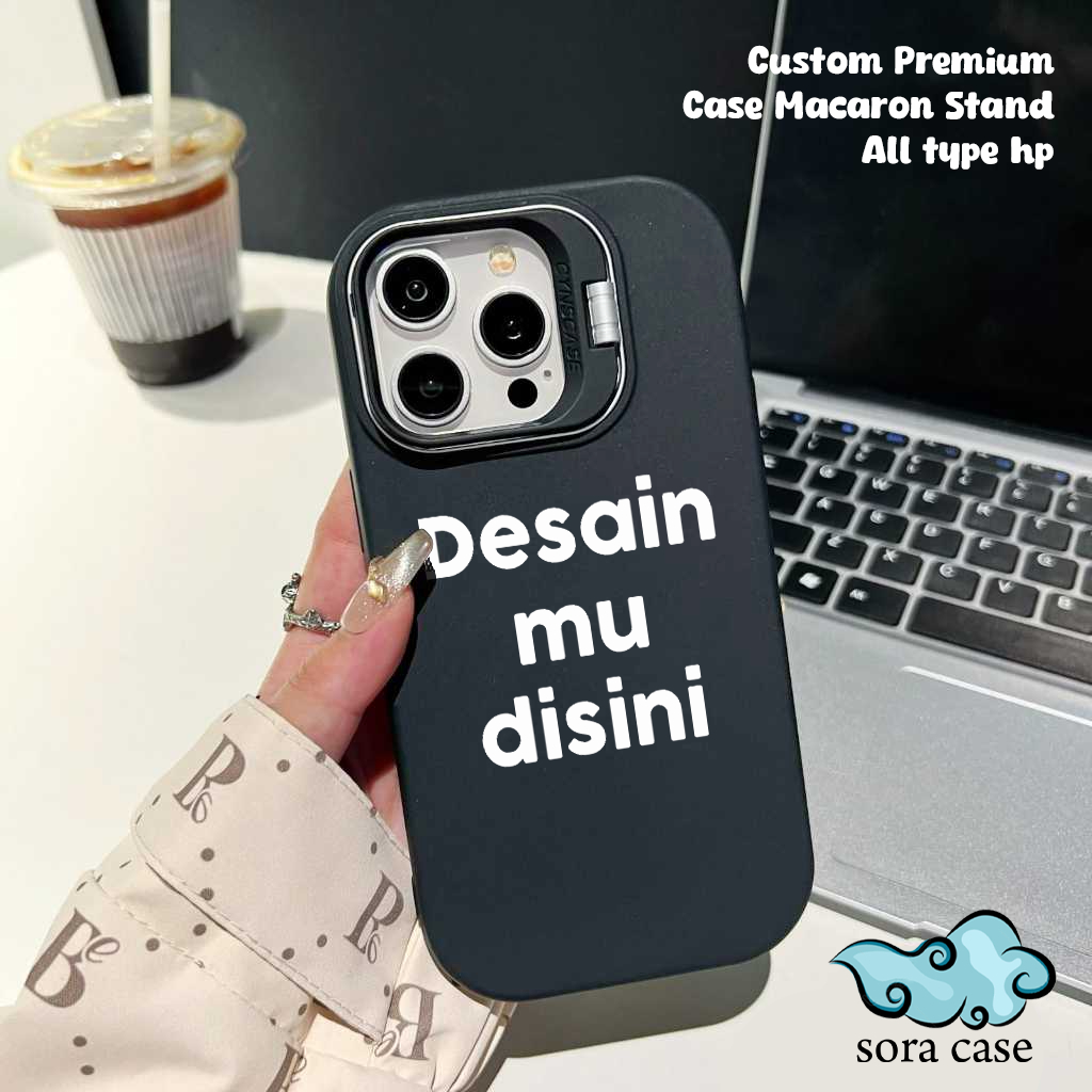 Jual Custom Case Premium MAcaron Stand Bebas Desain untuk semua tipe hp ...