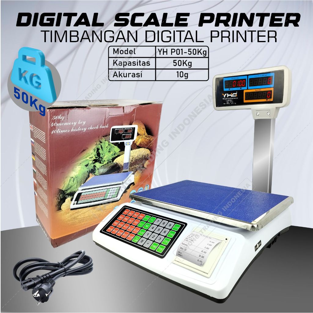 Jual Timbangan Digital Printer / Price Computing Scale + Printer 50kg ... Jual Timbangan Digital Printer / Price Computing Scale + Printer 50kg ...