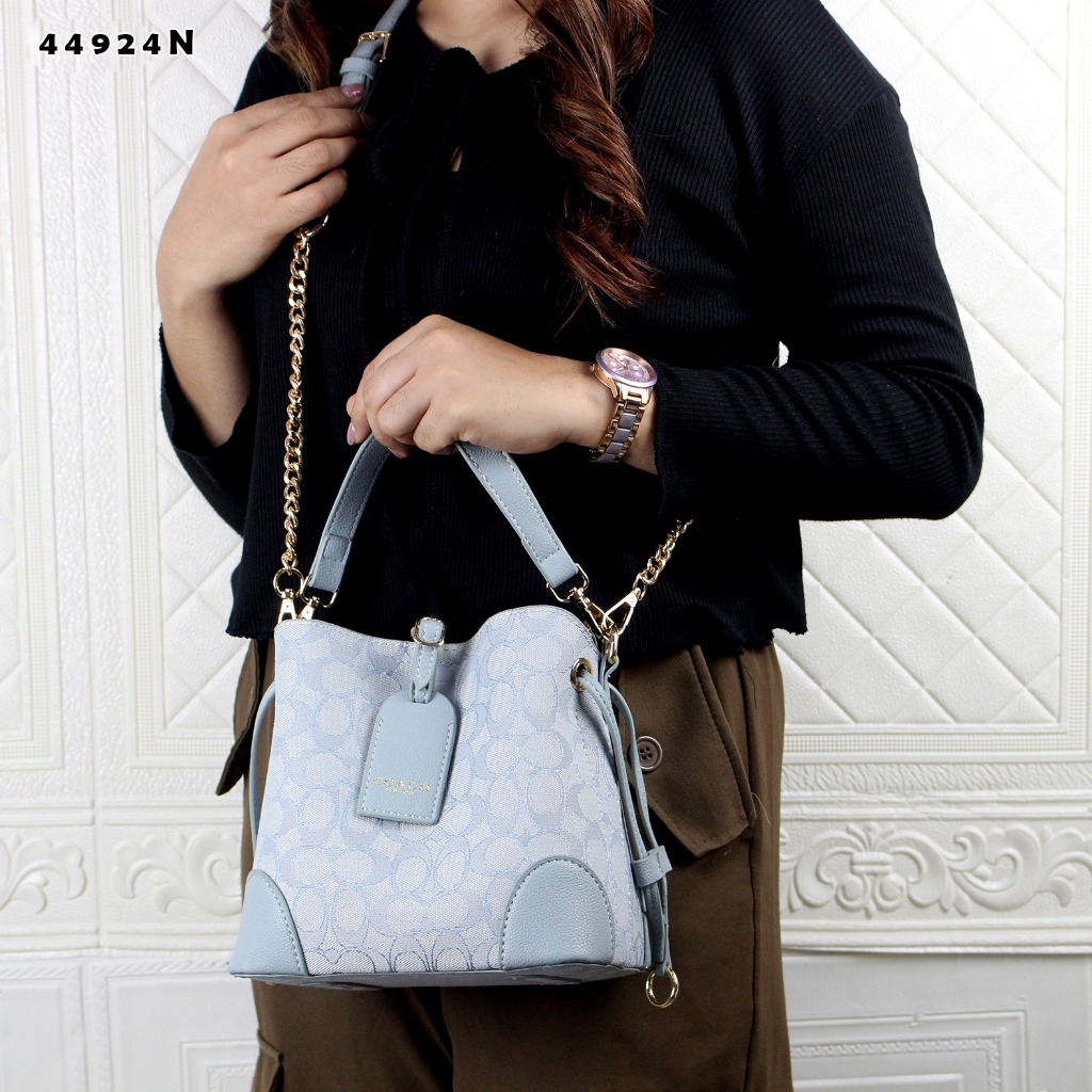 Jual CO Canvas Mono Bucket Mini Bag 44924N (FREE BOX) | Shopee Indonesia