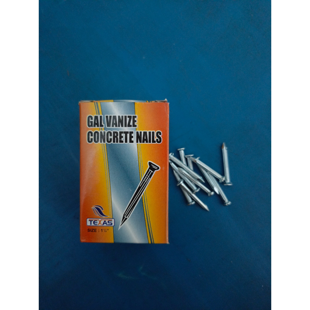 Jual Paku Cor Beton Baja Putih 1 1/4 Inch (10 pcs) | Shopee Indonesia
