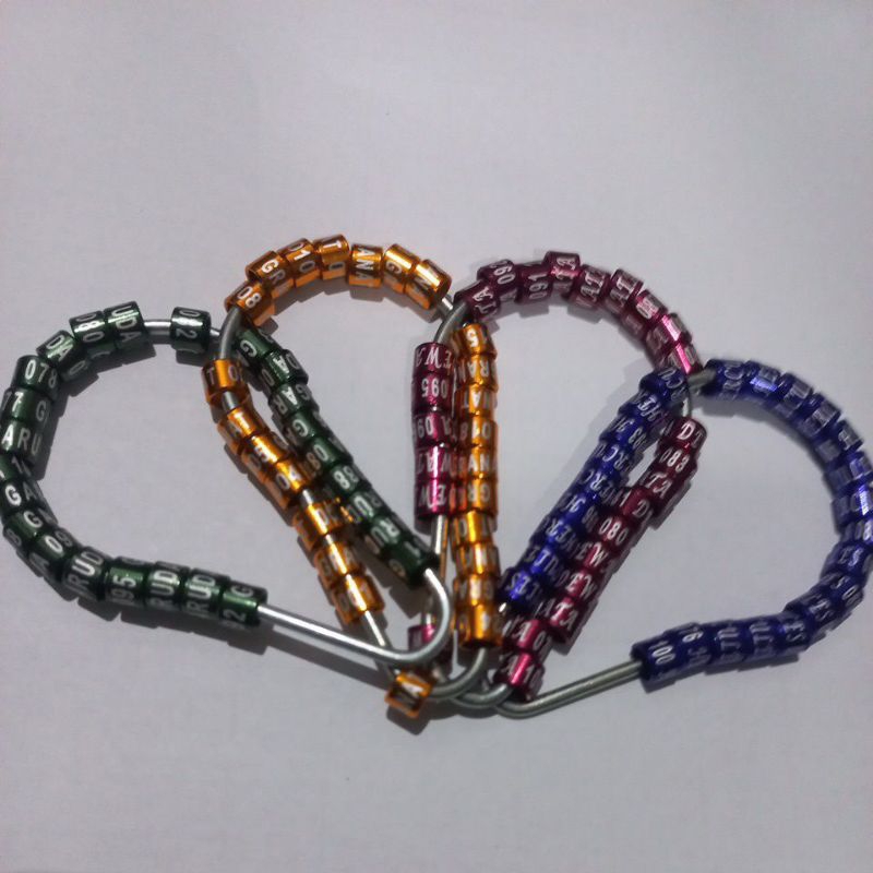 Jual Ring burung Eceran Ready Stock Ukuran 4,8 mm sudah ada merk nama ...