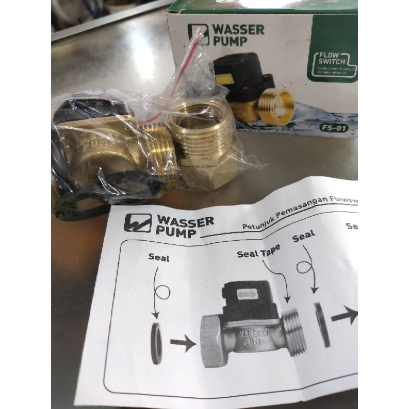 Jual WASSER OTOMATIS FLOW SWITCH WASSER FS-01 ORIGINAL SPARE PART ...