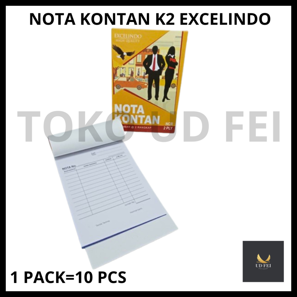 Jual (1 PACK = 10 PCS) NOTA KONTAN/ NOTA K2 EXCELINDO/ NOTA 2 PLY KECIL | Shopee Indonesia