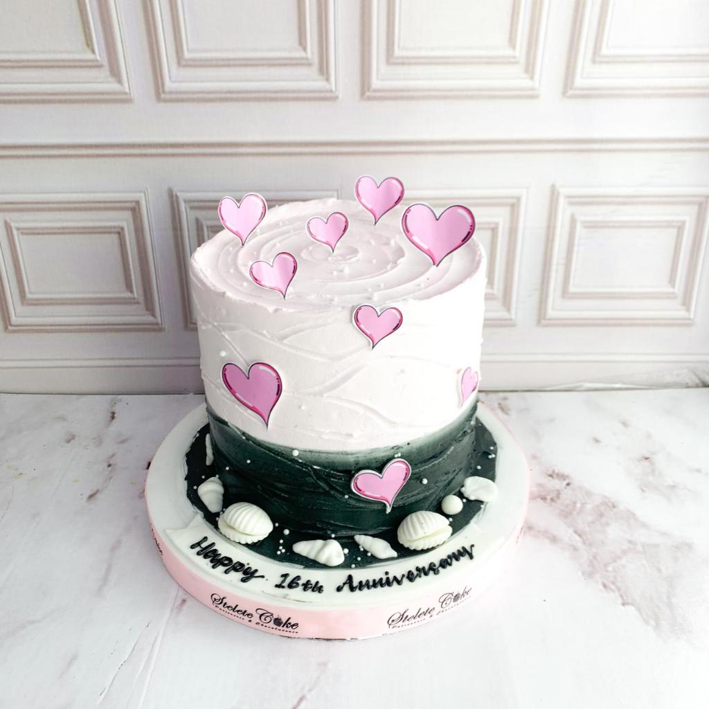 Jual Kue Ulang Tahun/Birthday Cake/Kue Ultah tema Gradasi Love/Kue ...