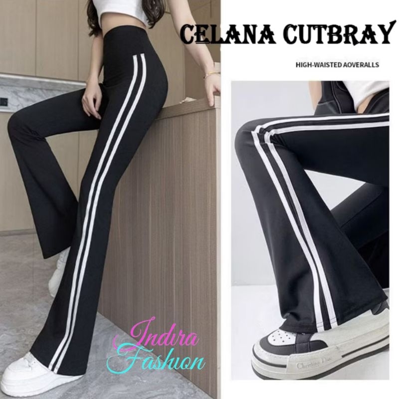 Jual Celana Legging Cutbray List Olahraga Untuk Gym Yoga Pilates ...