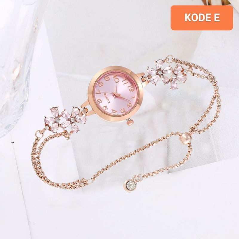 Jual Jam Tangan Serut Jam Tangan Wanita Jam Tangan Mewah | Shopee Indonesia