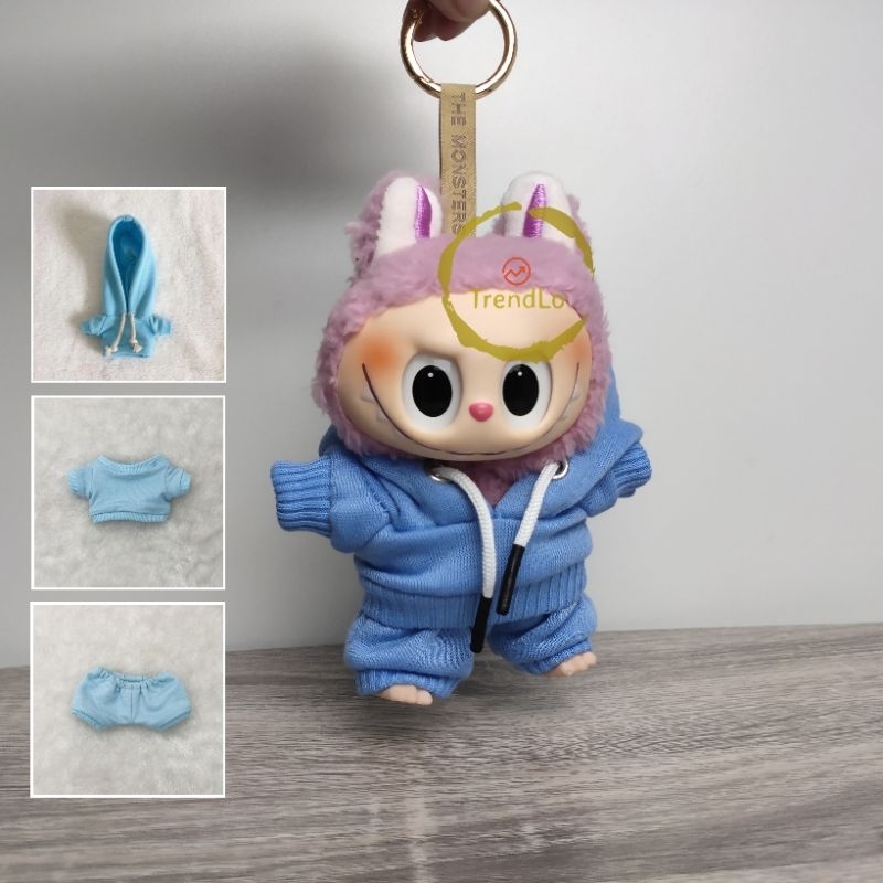 Jual Aksesoris Boneka Labubu Warna Biru Muda Ukuran 8 Cm Buatan Tangan ...