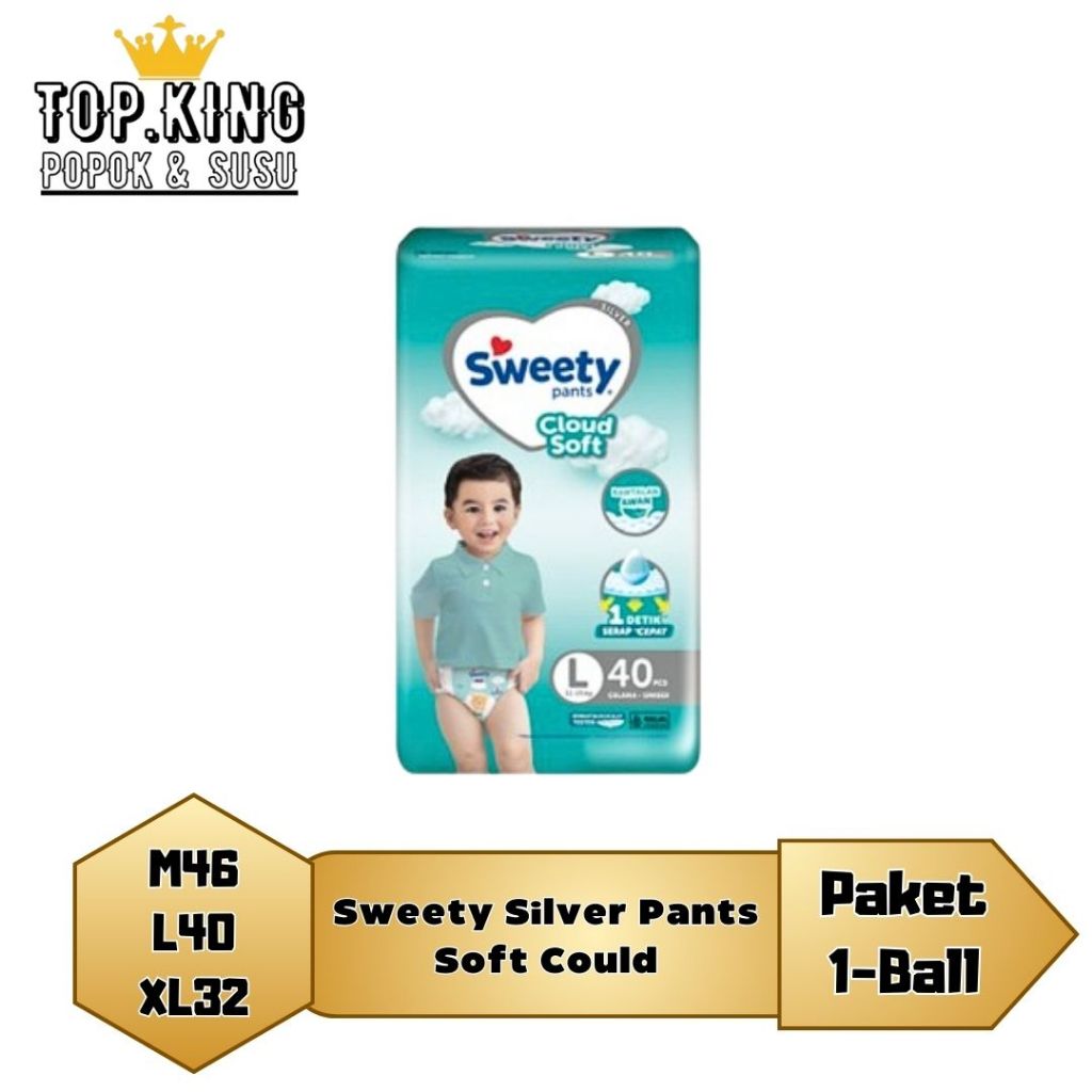 Jual Sweety Silver Pants M46/L40/XL32/top.kingg | Shopee Indonesia