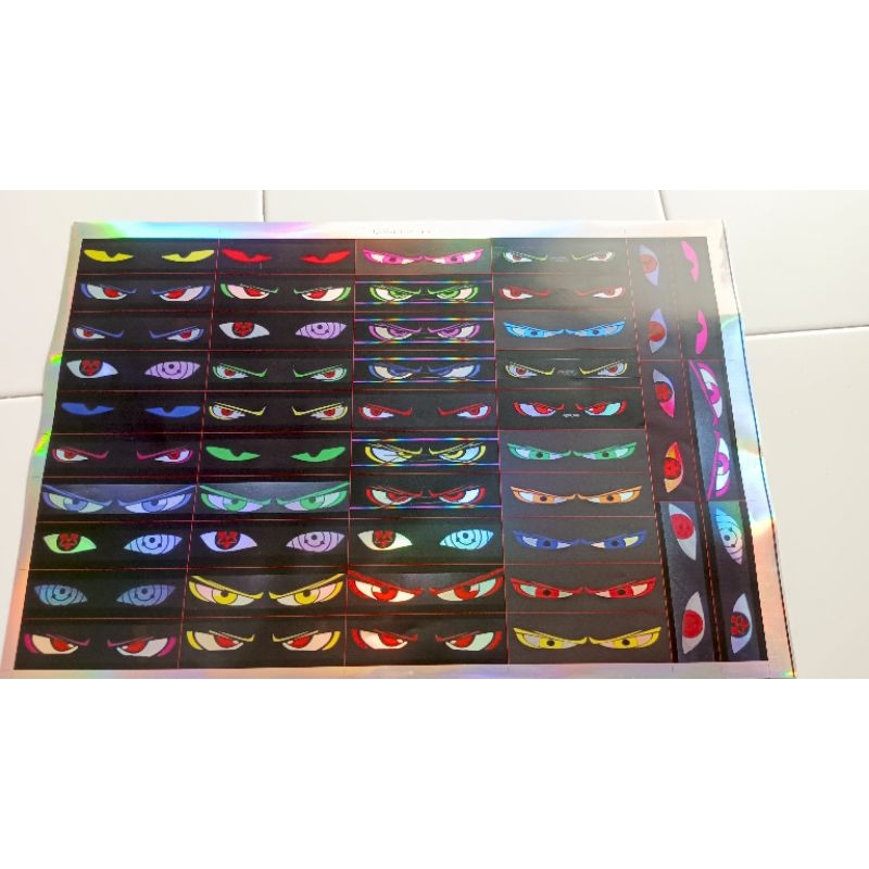 Jual (46pcs) STIKER STROBO MATA BUS HOLOGRAM VIRAL | Shopee Indonesia
