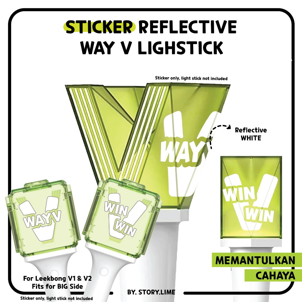 Jual Sticker Deco Reflective WAYV Kpop Decal for LEEKBONG/ NEOBONG ...