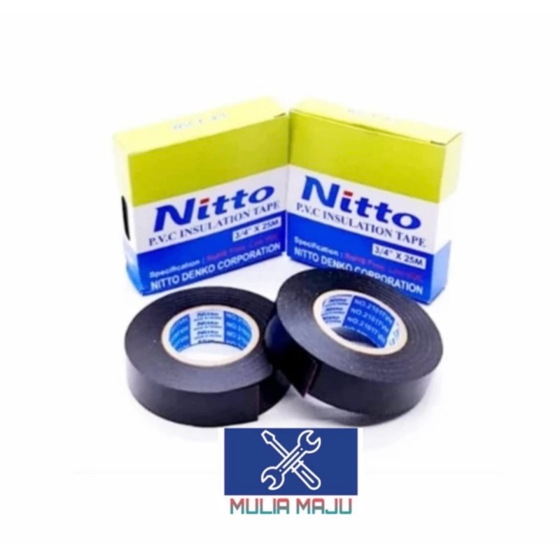 Jual isolasi nitto / isolasi kabel hitam nitto | Shopee Indonesia