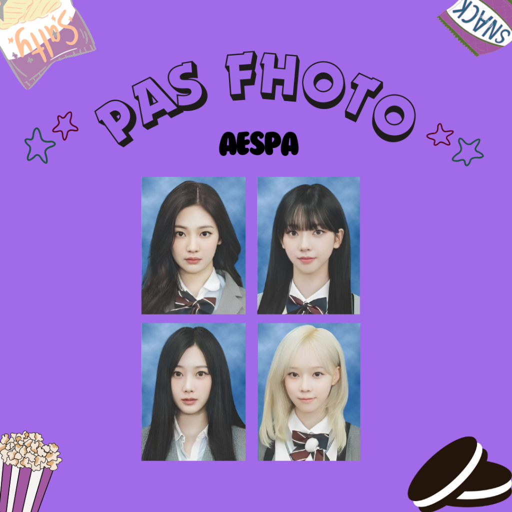 Jual PAS FOTO AESPA 3x4 (Harga 4PCS) ID PHOTO KPOP IDOL (PO BACA ...