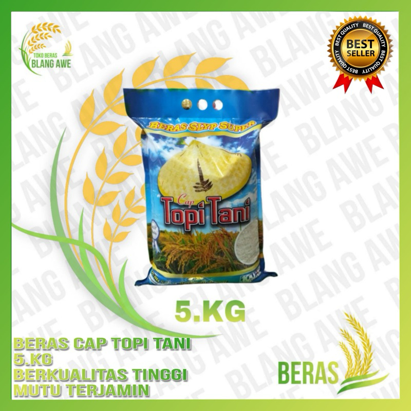 Jual BERAS TOPI TANI 5KG | Shopee Indonesia