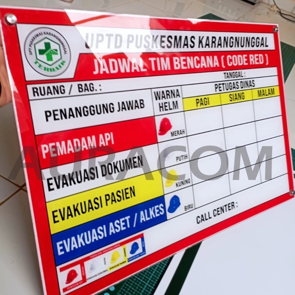 Jual KODE F6A Papan Code Red Akrilik Siap Pakai | Shopee Indonesia
