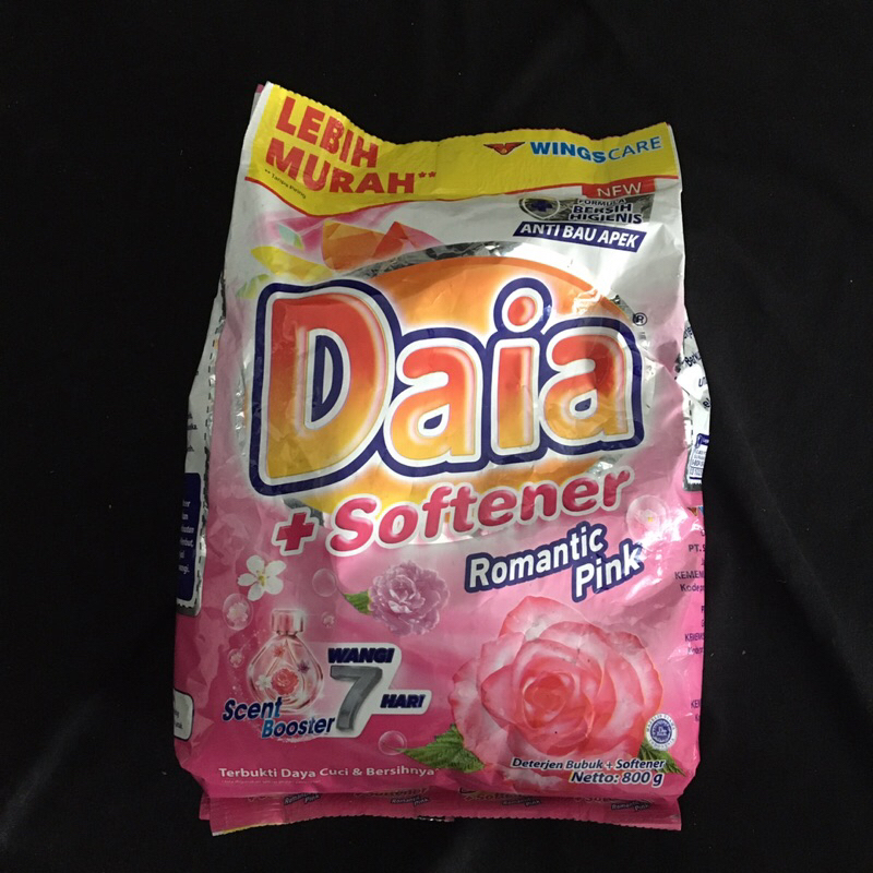 Jual DAIA DETERGENT SOFTENER PINK 800g | Shopee Indonesia
