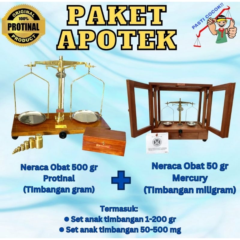 Jual Timbangan Obat PROTINAL dan MERCURY / Timbangan Gram dan Miligram ...