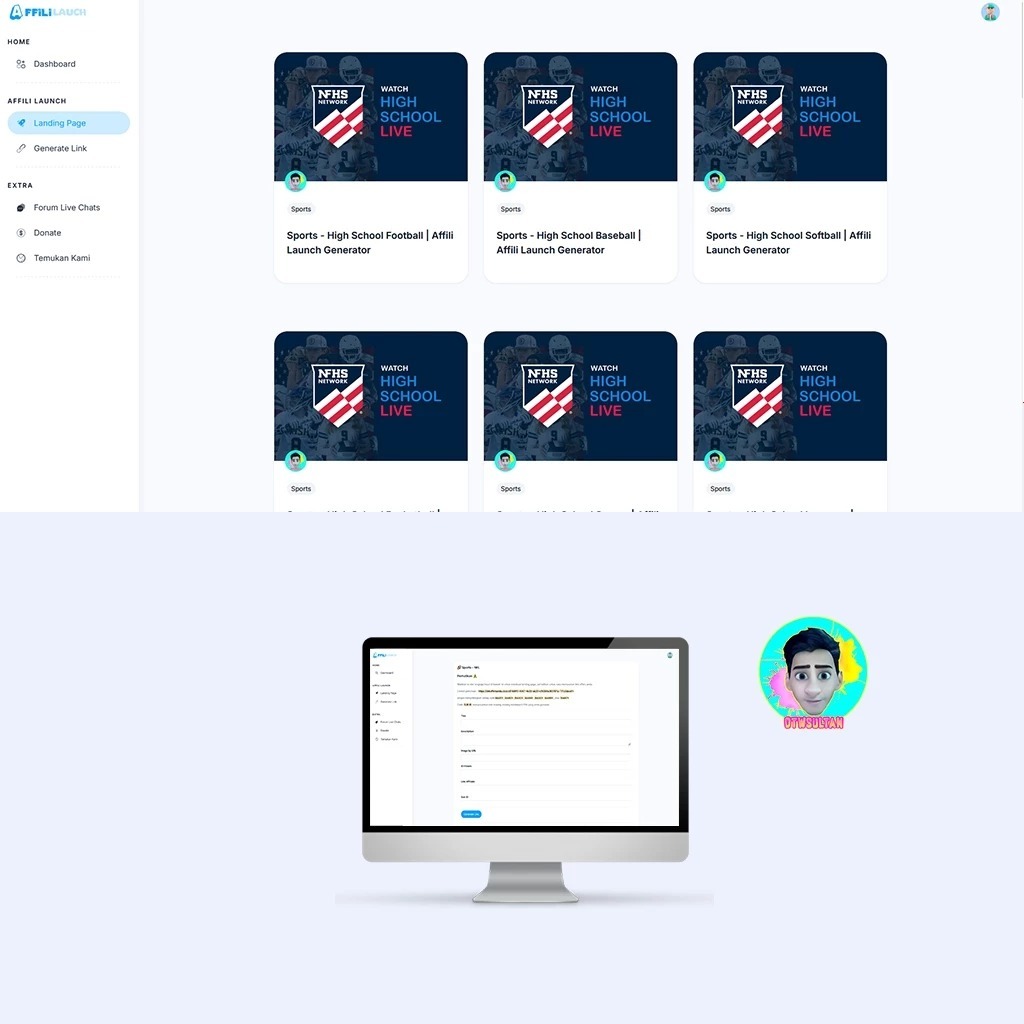 Jual LANDING PAGE SOURCE CODE AFFILILAUCH GENERATOR AUTO MEMBUAT ...