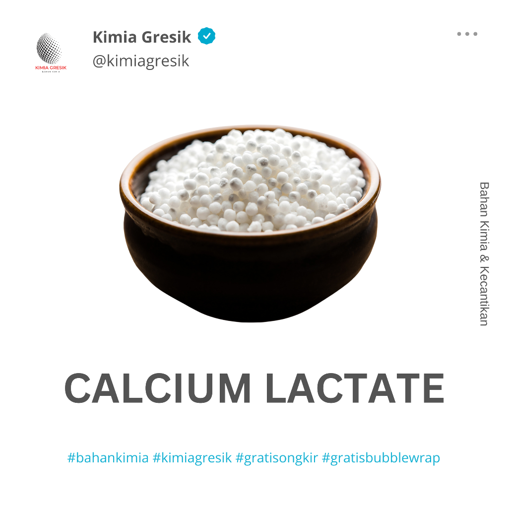 Jual Calcium Lactate Food Grade Kalsium Laktat 100 gr | Shopee Indonesia