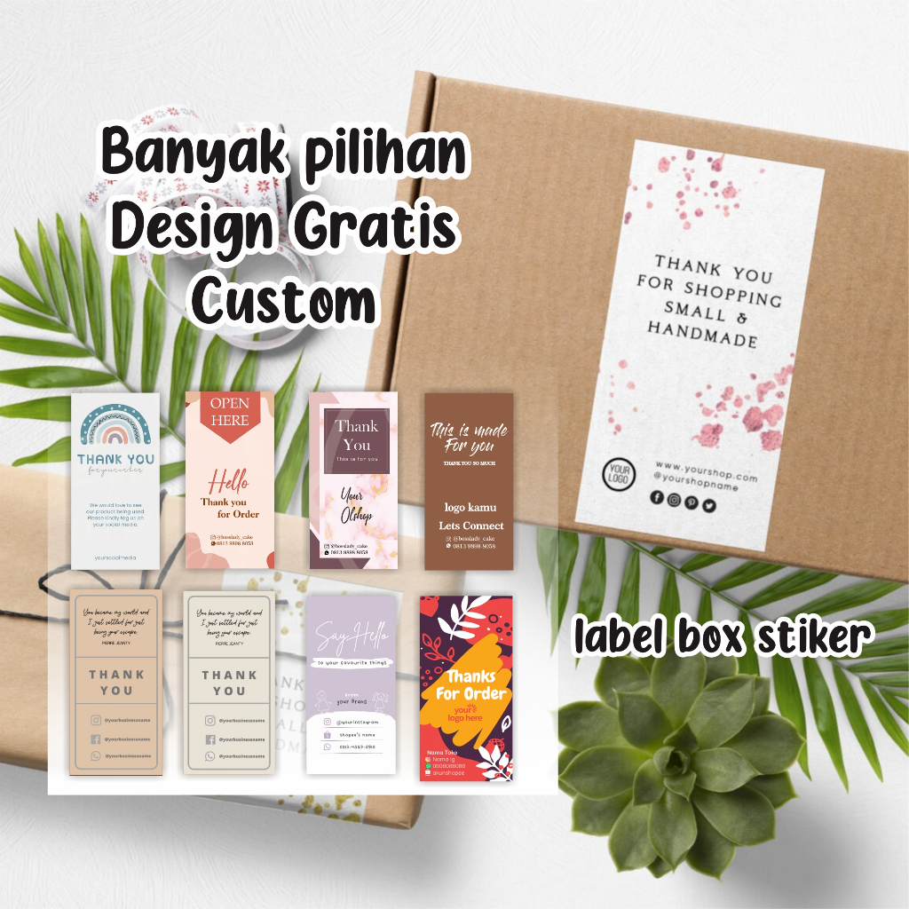 Jual STIKER SEGEL BOX / STIKER SEGEL KOTAK KARDUS PAKING / SEGEL ...