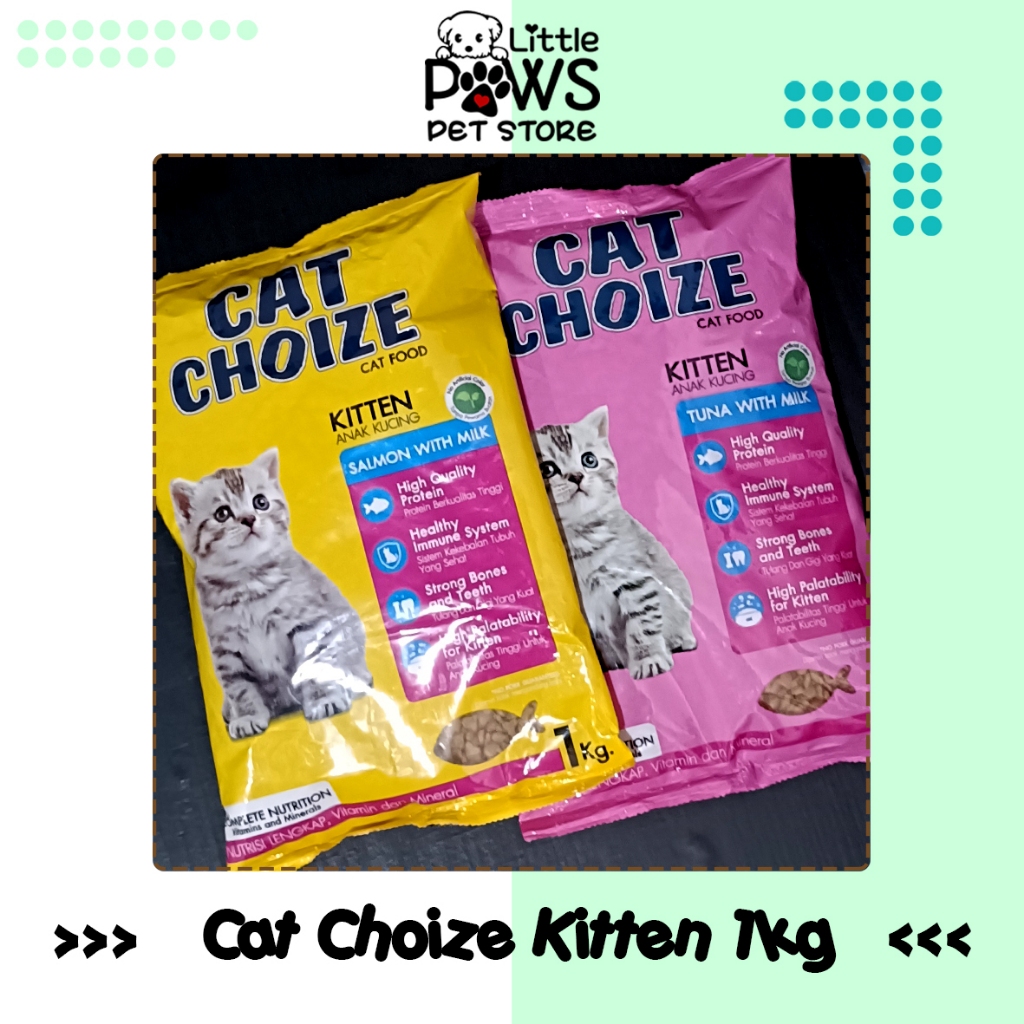 Jual Cat Choize Kitten 1kg Cat Food Makanan Kucing 1kg Dry Food ...