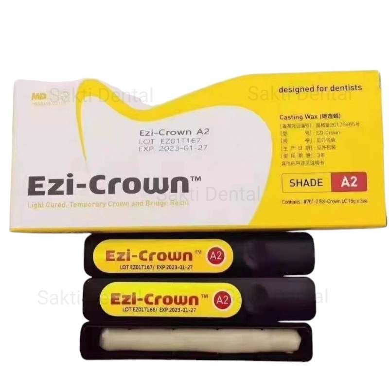 Jual Ezi Crown Temporary Crown Mahkota Sementara Dental Light Cured ...