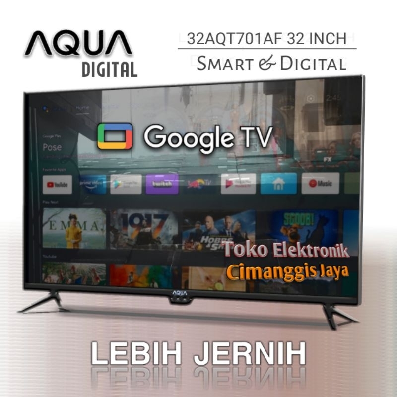 Jual smart tv led Aqua 32 inch google android digital | Shopee Indonesia