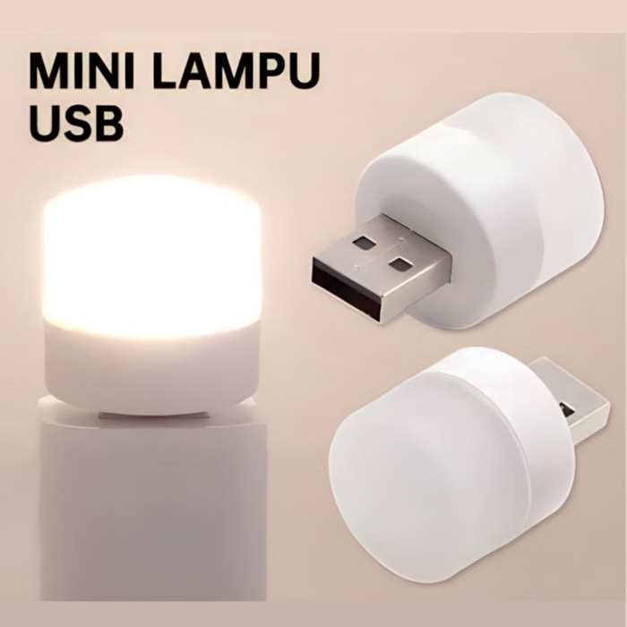 Jual LAMPU LED MINI USB LIGHT BULB PORTABLE KECIL DARURAT 1W 1 WATT PENERANGAN CAMPING BACA ...