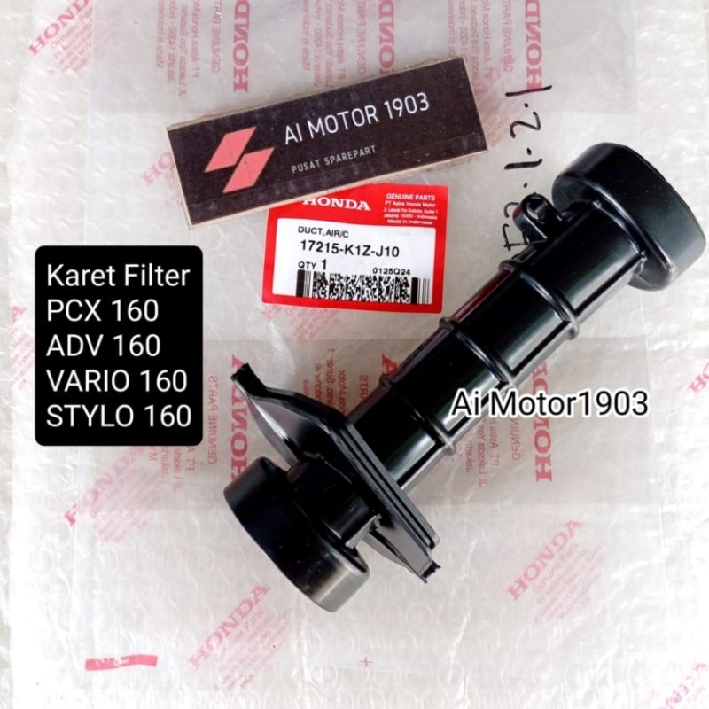 Jual SELANG SAMBUNGAN KARET FILTER DUCT AIR CLEANER PCX 160 VARIO 160 STYLO 160 ADV 160 17215 ...