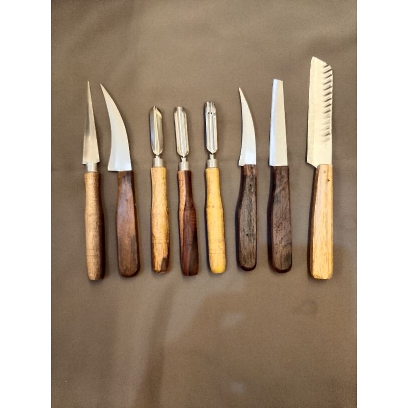 Jual pisau garnish / pisau ukir buah sayur / pisau carving / pisau set ...